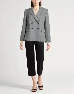 Fabiana Filippi Double-breasted Blazer In Virgin Wool Blend