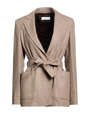 CARACTÈRE Viscose And Wool Coat - Light Brown