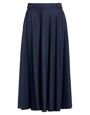 KAOS Midi Skirt Midnight Size Polyester, Viscose, Elastane - Blue