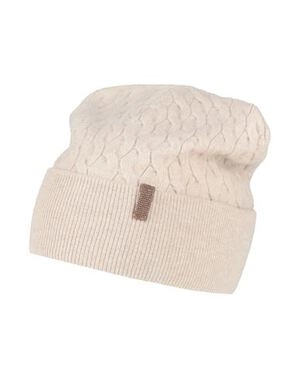 Brunello Cucinelli Hat Size Virgin Wool, Cashmere, Silk, Brass - Beige
