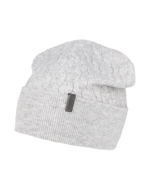 Brunello Cucinelli Hat Size Virgin Wool, Cashmere, Silk, Brass - Grey