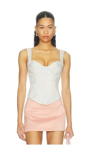 Lioness Roma Corset In Baby Blue