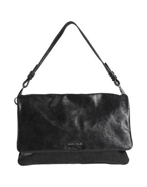 MARC ELLIS Leather Flap Handbag - Gunmetal