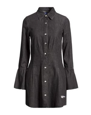 Karl Lagerfeld Mini Dress Charcoal Size Cotton, Viscose - Grey
