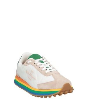 FERRAGAMO Low-top Sneakers In Suede And Textile Fibers