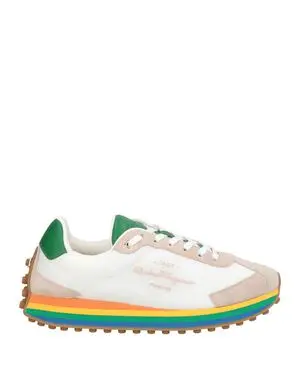 FERRAGAMO Low-top Sneakers In Suede And Textile Fibers