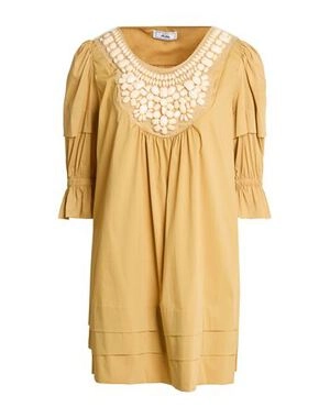 JIJIL Mini Dress Mustard Size Cotton, Polyamide, Elastane - Yellow
