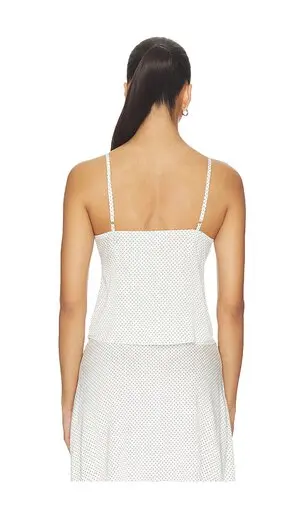 Frankies Bikinis Laura Silk Blouse In White