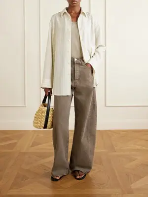 SSSTEIN Deformation High-rise Wide-leg Jeans