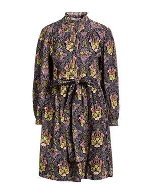 Antik Batik Floral Print Cotton Mini Dress