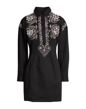 Antik Batik Mini Dress Size Cotton - Black