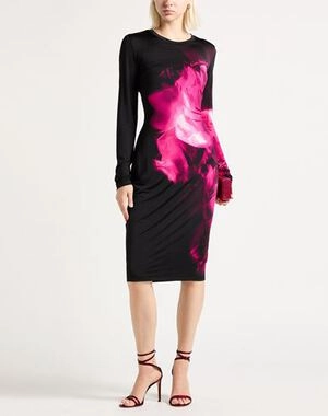 Versace Midi Dress In Viscose Blend