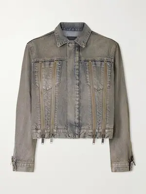 HAIKURE Medea Ziggy Zip-detailed Denim Jacket - Blue