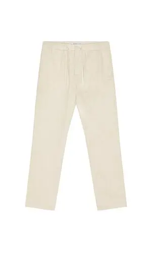 Frescobol Carioca Oscar Linen Chino Pant In Cream