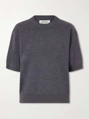 RÓHE Merino Wool Sweater - Dark Gray