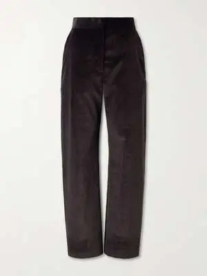 Studio Nicholson Grange Cotton-corduroy Wide-leg Pants - Dark Brown