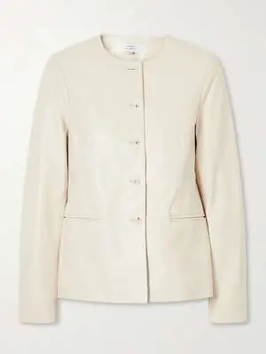 Loulou De Saison Adea Leather Jacket - Ivory
