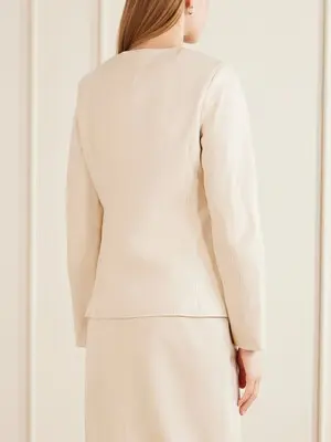 Loulou De Saison Adea Leather Jacket - Neutrals