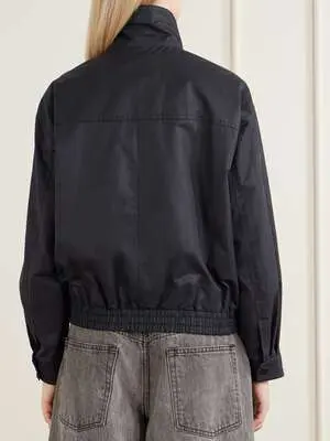 NILI LOTAN Klaire Cotton-blend Shell Jacket