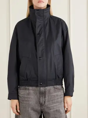 NILI LOTAN Klaire Cotton-blend Shell Jacket