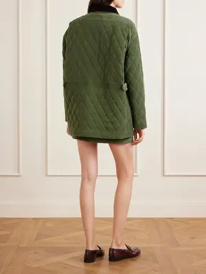 BLAZÉ MILANO Cotton-corduroy Matelassé Jacket