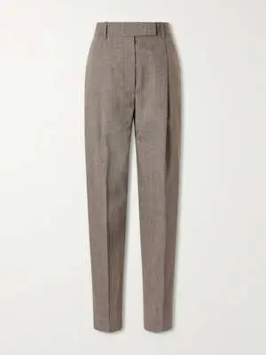 RÓHE Daria Wool-blend Tapered Pants - Taupe