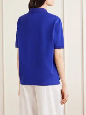 JIL SANDER Logo-embroidered Cotton-piqué Polo Shirt