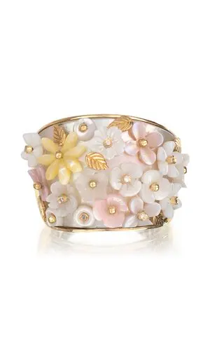 SILVIA FURMANOVICH 18k Yellow Gold Shibayama Ring With Diamond