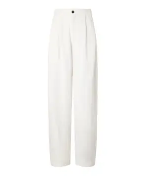 JAMIE HALLER Tapered Linen-blend Pants
