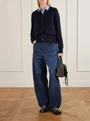 Sacai Cotton-poplin Cardigan