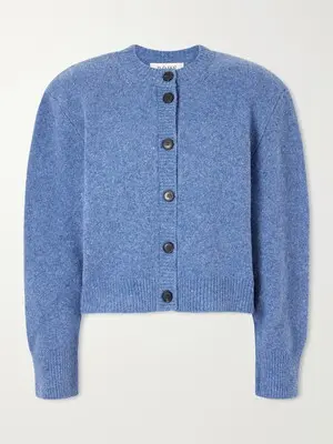 RÓHE Mélange Wool-blend Cardigan