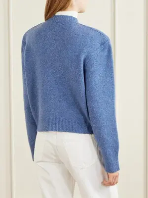 RÓHE Mélange Wool-blend Cardigan