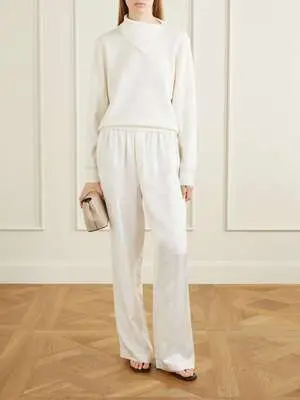RÓHE Silk-satin Wide-leg Pants