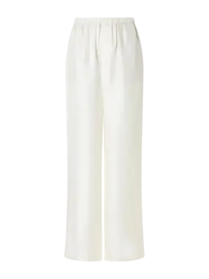RÓHE Silk-satin Wide-leg Pants - White