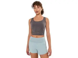 Adidas All Me Medium-support Long Line Training Bra Tank Top Bra - Aurora Coffee/melange