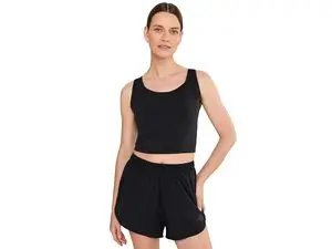 Adidas All Me Medium-support Long Line Training Bra Tank Top Bra - Black