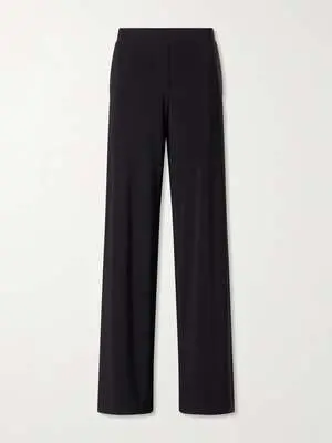 Norma Kamali Jersey Wide-leg Pants - Black