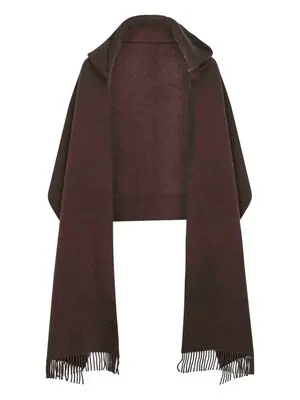 Brunello Cucinelli Cashmere Hooded Scarf - Brown