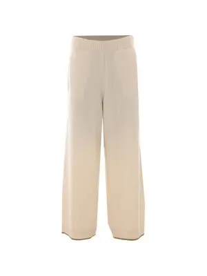 Brunello Cucinelli Cashmere Trousers - White