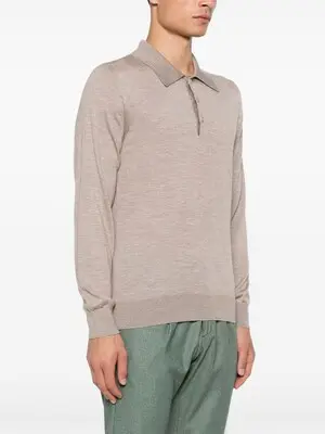Brioni Cashmere And Silk Polo Shirt