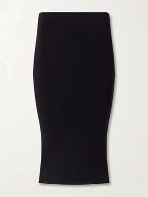 THE PARK Sheryl Stretch-jersey Midi Skirt - Black