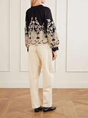Sea Gracelyn Broderie-anglaise Cotton Blouse