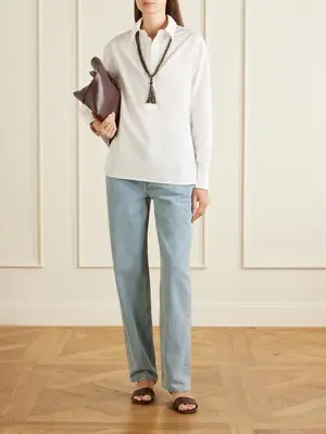 Loulou De Saison Colin Cotton Poplin Oversized Shirt