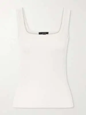 THE PARK Sawyer Cotton Tank - Ivory
