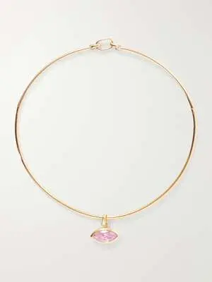 MARTHA CALVO Protection Sapphire -toned Necklace