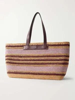 ANYA HINDMARCH Striped Raffia Tote