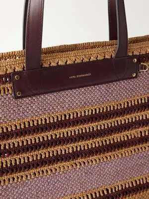 ANYA HINDMARCH Striped Raffia Tote