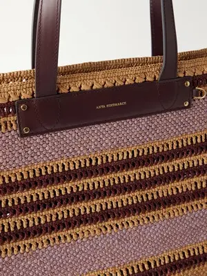 ANYA HINDMARCH Striped Raffia Tote