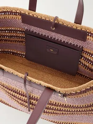 ANYA HINDMARCH Striped Raffia Tote