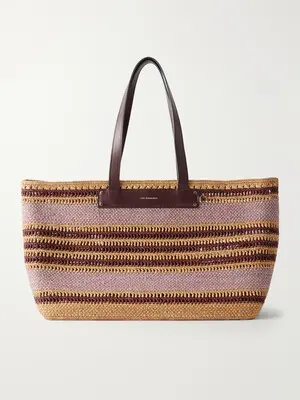 ANYA HINDMARCH Anya Hindmarch Striped Raffia Tote